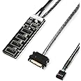 Amazon.com: Motherboard 9pin USB Header Splitter with SATA Power Cable ...