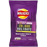 Walkers Crisps Worcester Sauce 34.5 g (Pack of 48): Amazon.co.uk: Grocery