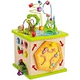 Amazon.com: Country Critters Wooden Activity Play Cube by Hape | Wooden ...