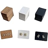 Amazon.com: 200 PCS Earring Display Cards,White Paper Earrings Tags, 1. ...
