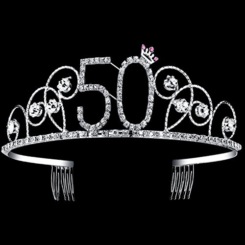 Babeyond Crystal Birthday Tiara Crown Princess Birthday Crown Hair ...
