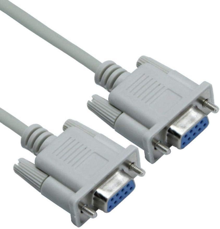 Serial Cables DB9F to DB9F 9 Pin Female to Female DB9 Connector Serial Null Modem Cable RS232 to ...