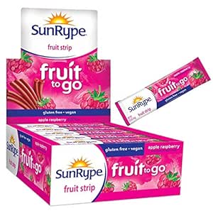 Amazon.com: SunRype Fruit Snacks Apple Raspberry Fruit to Go Strips ...