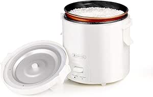 Amazon.com: 1.0L Mini Rice Cooker,WHITE TIGER Portable Travel Steamer ...