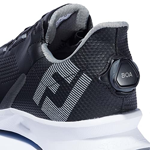 FootJoy Men's Fj Fuel Boa Golf Shoe, Black/Black/Blue Jay, 12 | Pricepulse