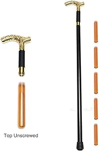 Amazon.com: Brandy Smuggler Walking Cane Flask - Natural : Home & Kitchen