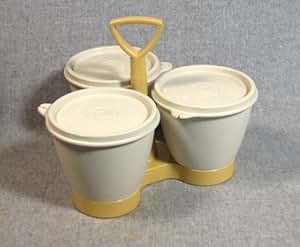 Amazon.com | Vintage Tupperware Condiment Caddy - Holder Snack Server ...