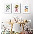 Amazon.com: SEVEN WALL ARTS Colorful Pineapple Canvas Wall Art Tropical ...
