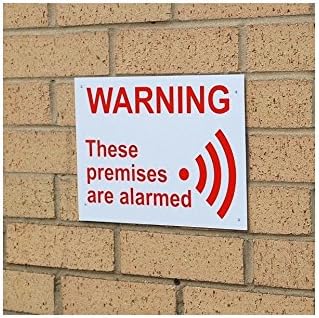 English A4 External Alarm Warning Sign – BigaMart