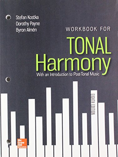 Workbook for Tonal Harmony with Connect Access Card: Kostka, Stefan ...