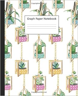 Graph Paper Notebook: Cute Grid Paper Book for Girls with 100 Blank ...