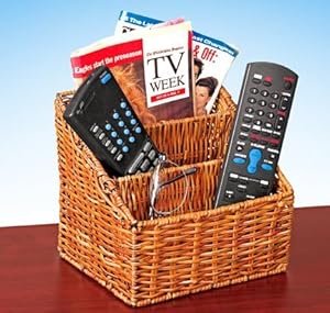 Amazon.com: WICKER REMOTE CONTROL ORGANIZER BASKET: Home & Kitchen