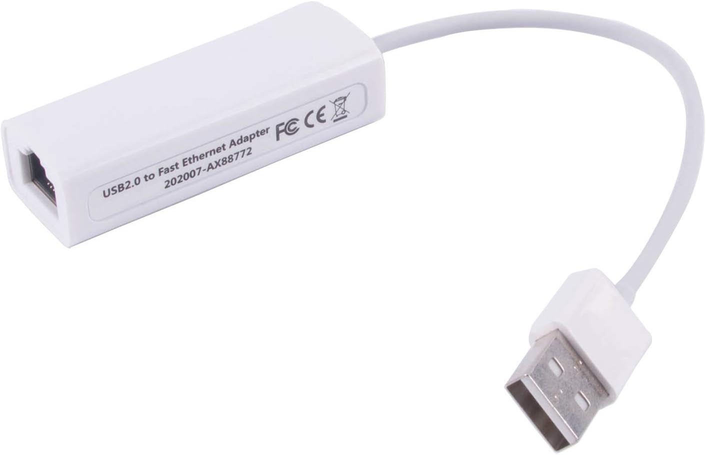 USB to RJ45 Lan Ethernet Adapter 100Mbps Asix AX88772B AX88772 USB to ...