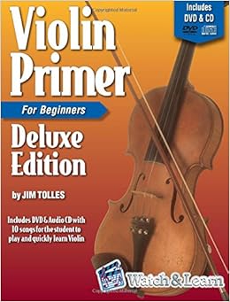 Amazon.com: Violin Primer Book For Beginners Deluxe Edition with DVD ...