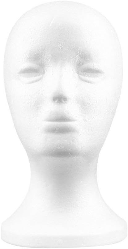 Polystyrene Female Display Mannequin Head Dummy Wig Stand Display ...