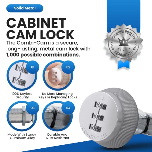 Combi-Cam Combinated Lock 7850R - Large Chrome Cam Lock | Keyless 3 ...