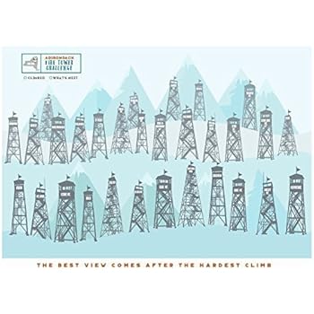 Amazon.com: Best Maps Ever Adirondack Fire Tower Challenge Map 11x14 ...