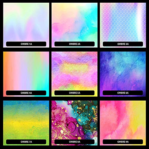 Ombre Patterns HTV/Iron-On Printed on Siser ColorPrint Easy Single 20 ...