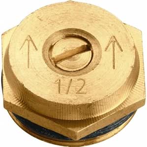 Amazon.com : Orbit 2pk 15' Radius Spray Half Pattern Brass Sprinkler ...