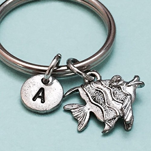 Amazon.com: Fish keychain, fish charm, animal keychain, personalized ...