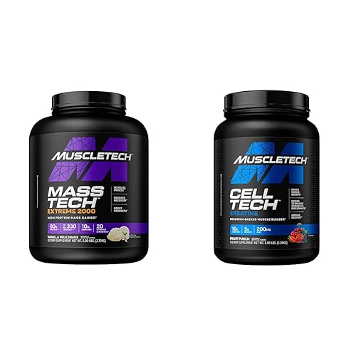 MuscleTech Mass Gainer Mass-Tech Extreme 2000, Muscle Builder Whey ...