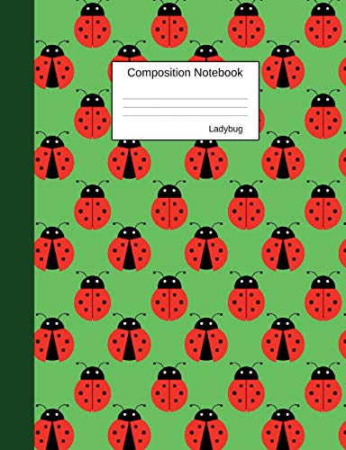 Ladybug Composition Notebook: College Ruled Book to write in for school ...