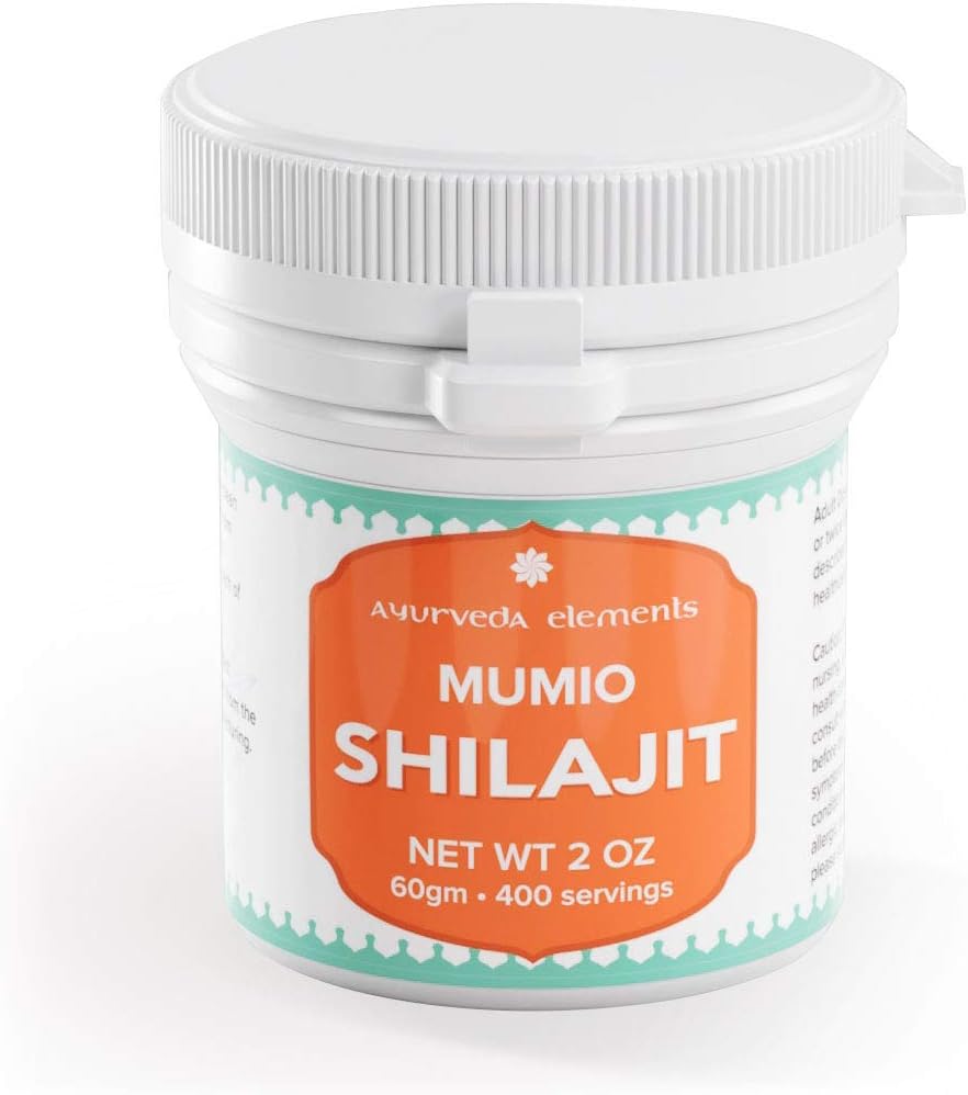 Ayurveda Elements, Pure Shilajit Mountain Resin, 2 OZ / 60 GM, 400 ...