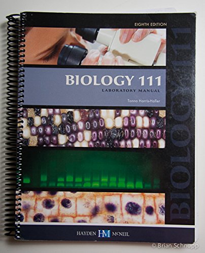 Biology 111 Laboratory Manual (Texas A&M University) - 9780738059631 ...