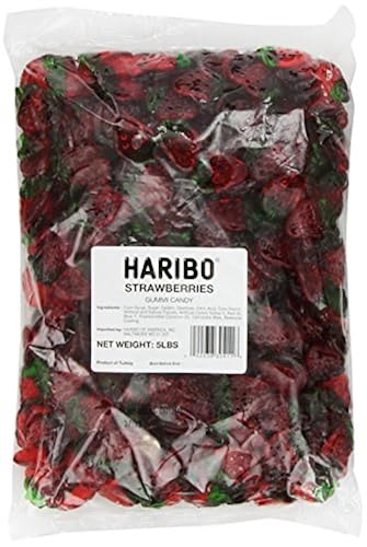 Haribo Gummi Candy, Strawberries, 5 Pound Bag in Oman | Whizz Gummy Candy
