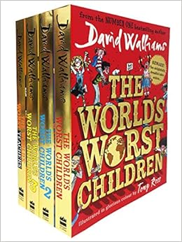 David Walliams World's Worst Children 4 Books Collection Set (World's ...