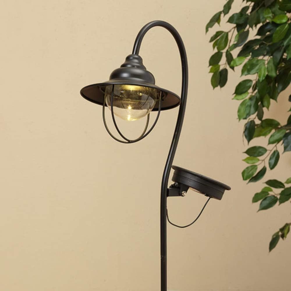 Amazon.com: Gerson 31.5" Large Solar Lighted LED Metal and Glass ...
