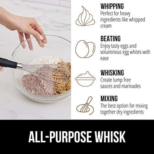 Gorilla Grip Stainless Steel Balloon Wire Whisk, Heavy Duty Metal ...