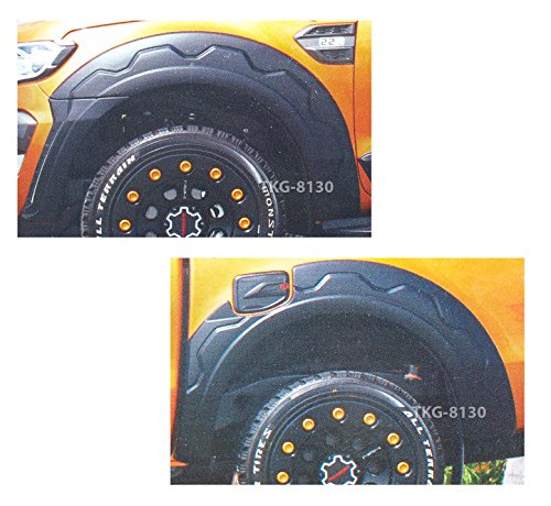 Buy Black Color Fender Flares Over Wide Body Wheel Arches 9" Off-Road ...