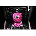 Amazon.com: Siyibb Soft Plush Car Gear Shift Cover Crystal Crown Car ...