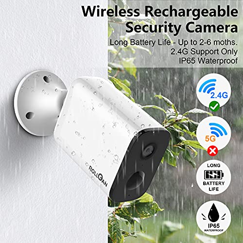 Security Camera Outdoor Wireless, Rechargeable Battery Powered Cam ...