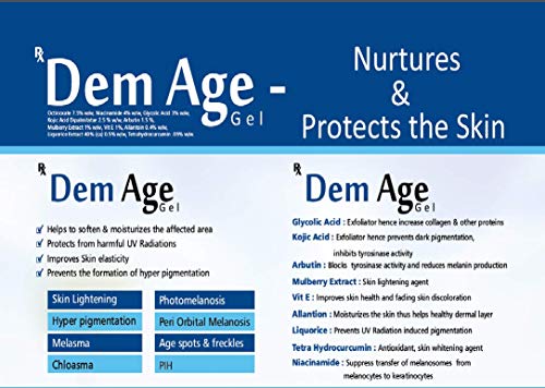 Buy AESDER Dem Age Gel 30g - Skin lightening depigmentation cream ...