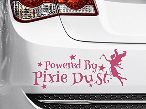 Tinkerbell Style Fairy Car Sticker 'Powered by Fairy Dust' (Indoor ...