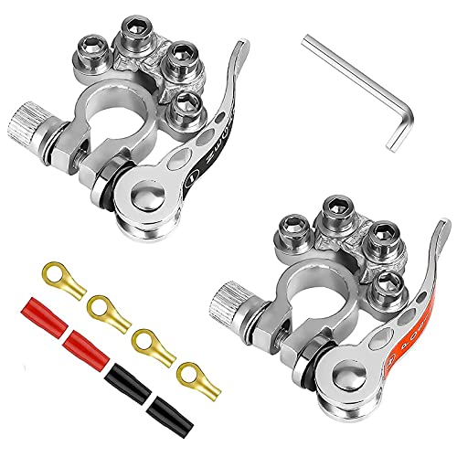 2PCS Battery Terminal Connectors, Copper Car Battery Terminal Quick ...