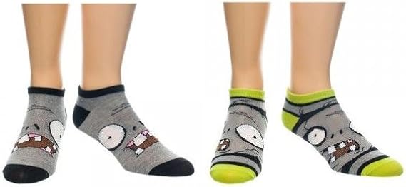 Amazon.com: Plant vs Zombies Zombie 2 Pack Ankle Socks: Clothing
