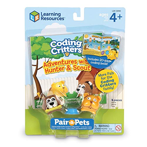 Learning Resources Coding Critters Pair-A-Pets Dogs Hunter & Scout ...