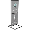Amazon.com: Displays2go Freestanding Poster Holder for up to 2 Graphics ...