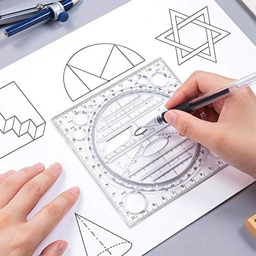 Cutogain Rulers,Stationery,Multifunctional Drawing Ruler Multipurpose ...