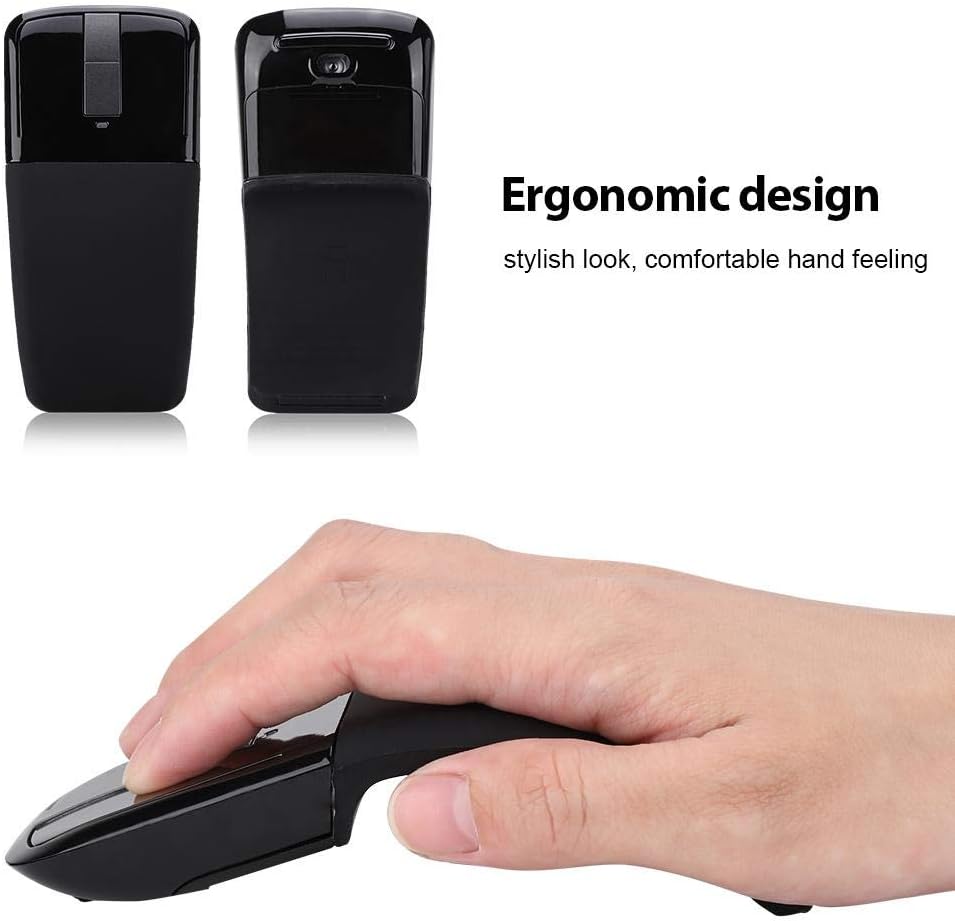 Ergonomic Wireless Mouse, Folding Flattening Mouse, Low Wireless Noise ...