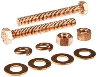 Burndy TMH261 Durium 10 Piece Silicon Bronze Hardware Kit, 3/8"-16 Size ...