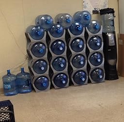 Amazon.com: U Water Cooler Bottle Rack (Silver, Four Bottle Rack ...