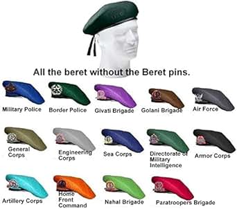 Amazon.com: Israel Defense Forces Berets (Air Force, Navy, Armor Corps ...