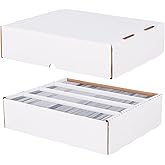 Amazon.com: BCW 3200 Count Storage Box (Full Lid) - 5ct | Cardboard Box ...