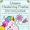 Unicorn Handwriting Practice: Letter Tracing Workbook Little Learner ...