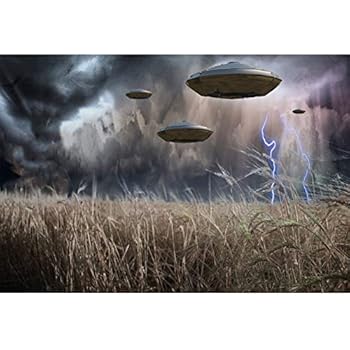 Amazon.com : CSFOTO 10x7ft UFO Backdrop Flying Saucer Photography ...