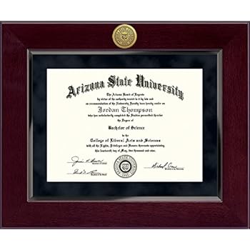 Amazon.com - Arizona State University Diploma Frame - Textured Ivory ...